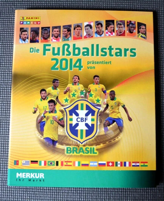 PANINI MERKUR WM 2014 Trading Cards-Die Fußballstars 2014 komplett 90 ...