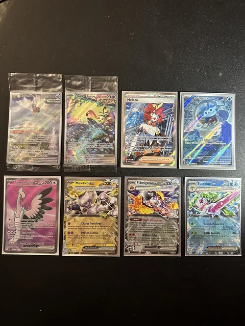 LOT DE 8 Cartes Pokémon Ultra rare EX Full Art AR Faille Paradoxe neuf ...