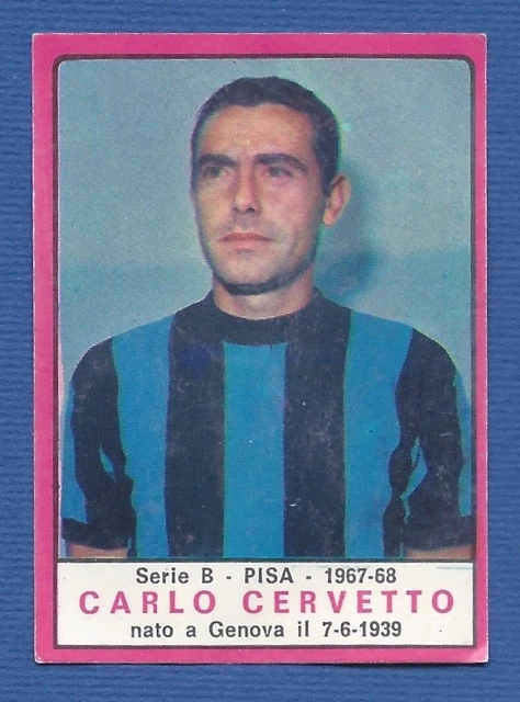 FIGURINA CALCIATORI PANINI 1967/68 Rec/Removed - Cervetto - Pisa EUR 1 ...