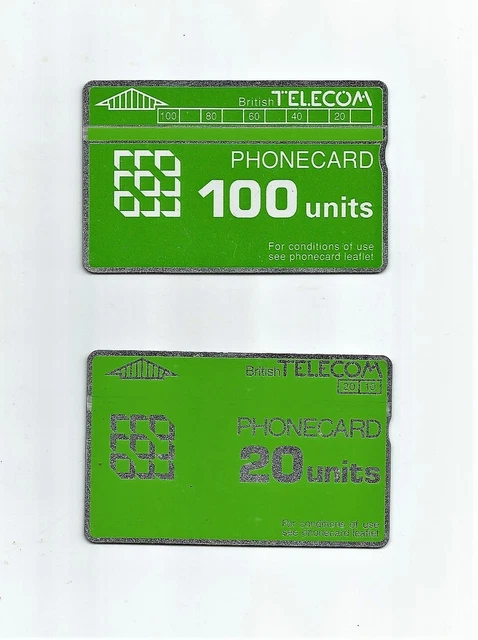PHONECARD BRITISH TELECOM 20 et 100 Units EUR 3,00 - PicClick FR