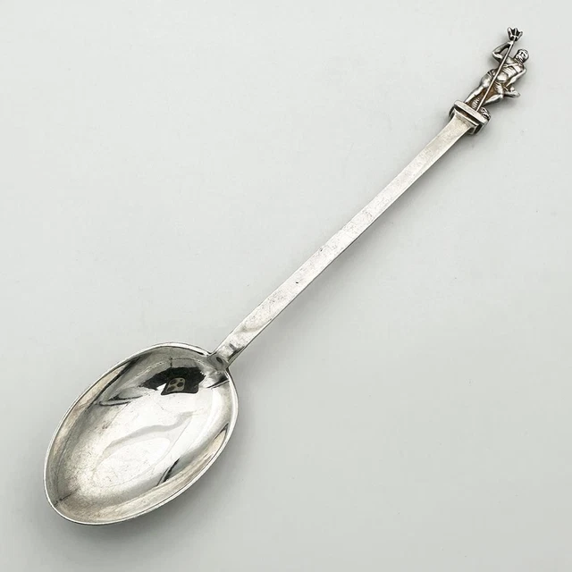 NOVELTY NEPTUNE ROMAN GOD SPOON STERLING SILVER Sheffield 1917 Cooper ...
