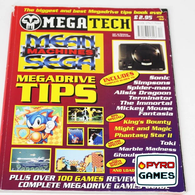 MEGADRIVE TIPS - Mean Machines Sega/MegaTech - Jan '93 £24.95 - PicClick UK