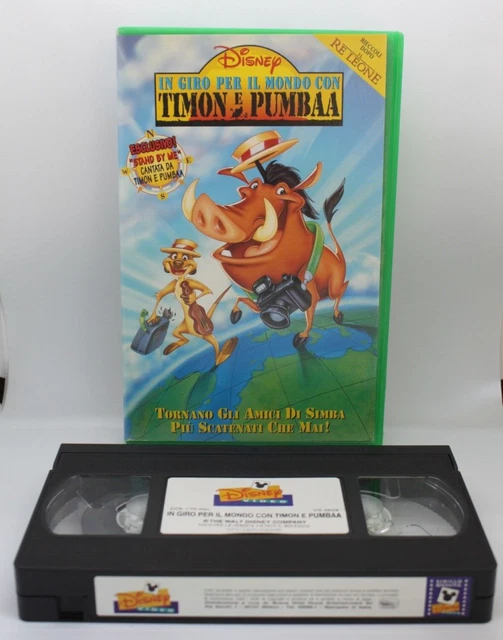 DISNEY VHS VIDEOCASSETTE Around The World With Timon And Pumbaa VS4629 ...