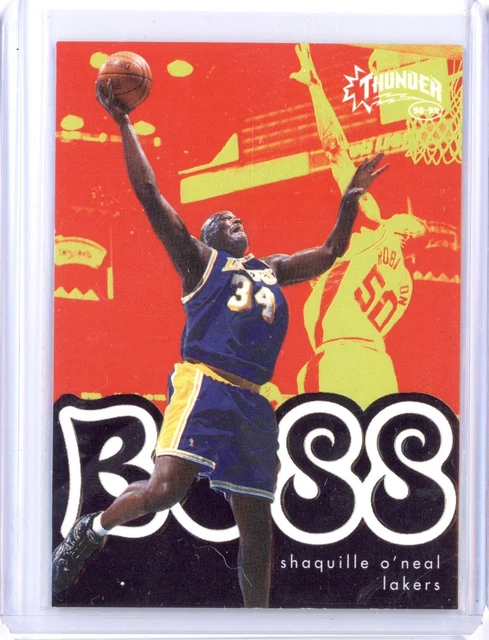 SHAQUILLE SHAQ O’NEAL 1998-99 Skybox Basketball #13 Thunder Boss Lakers ...
