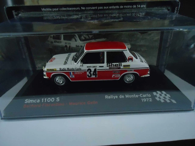 1/43 SIMCA 1100 S rally de monte-carlo 1972 ( neuf) EUR 30,00 - PicClick FR