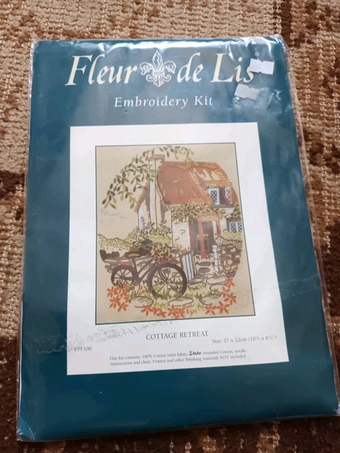 NEW - ANCHOR/FLEUR DE LIS Embroidery Kit - Cottage Retreat EPF100 ...