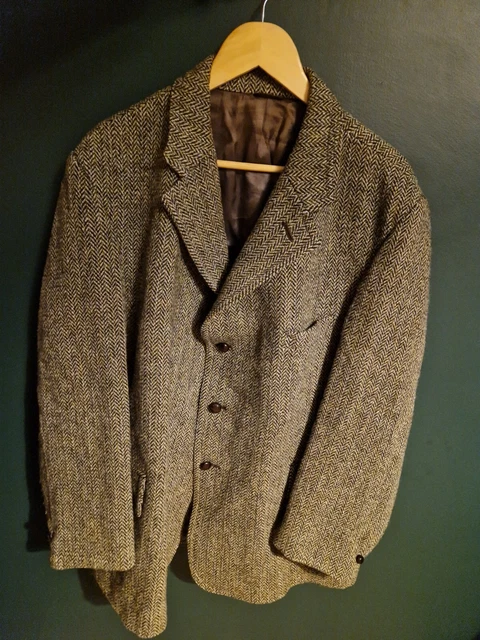 HARRIS TWEED DUNN & CO THE CROFTERS BLAZER JACKET PURE WOOL 48" Chest £ ...