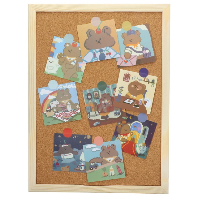 TABLEAU D'AFFICHAGE DES Mémos Décor En Bois Babillard Bureau Étudiant ...