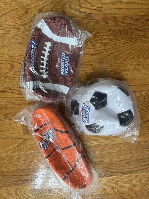 KELLOGG'S FROSTED FLAKES Tony The Tiger SoccerBall FootBall Basketball ...