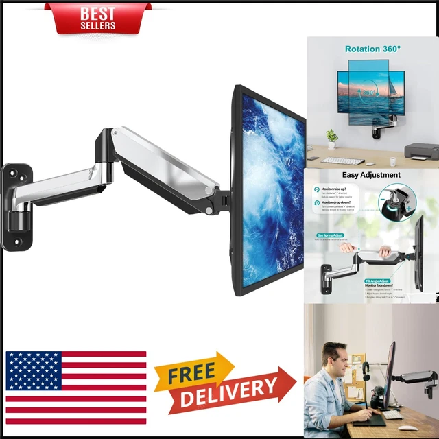 FULL MOTION SINGLE Monitor Wall Mount for 13-32 Inch Screens ...