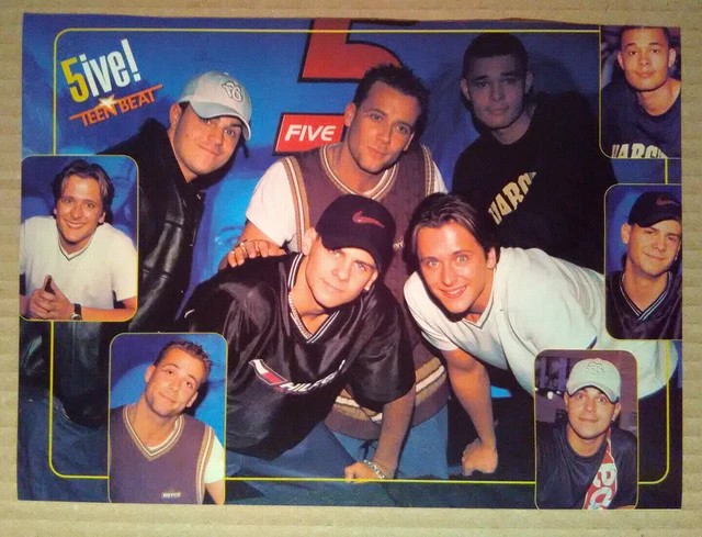 MAGAZINE PINUP~ BOYBAND Five w Ritchie Neville ~1990s ~~Back- Teen ... MAGAZINE PINUP~ BOYBAND Five w Ritchie Neville ~1990s ~~Back- Teen ...