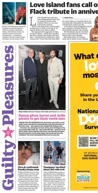 JODIE COMER DANNY Boyle 28 Years Later Premier Iggy Pop Flack News ...