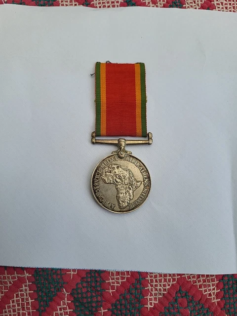 WW2 SOLID SILVER South African Service Medal Named "Albertini" 215844 £ ...