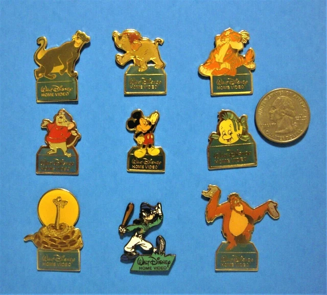 DISNEY HOME VIDEO - Mickey Mouse - Goofy - Bernard - Kaa - 9 Vintage ...