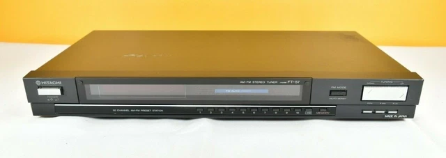 VINTAGE HITACHI FT-57 AM/FM HiFi Stereo Radio Digital Synthesized Tuner ...