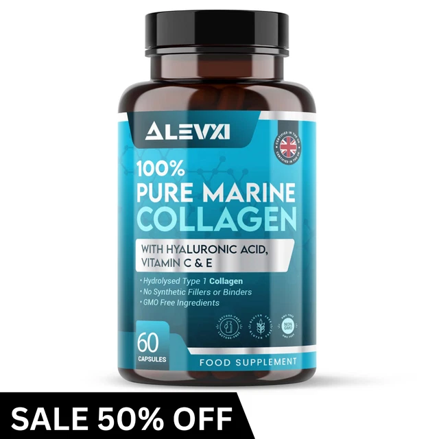 MARINE COLLAGEN700MG+HYALURONIC ACID 600mg+Vit C&E | 60 Caps | Skin ...