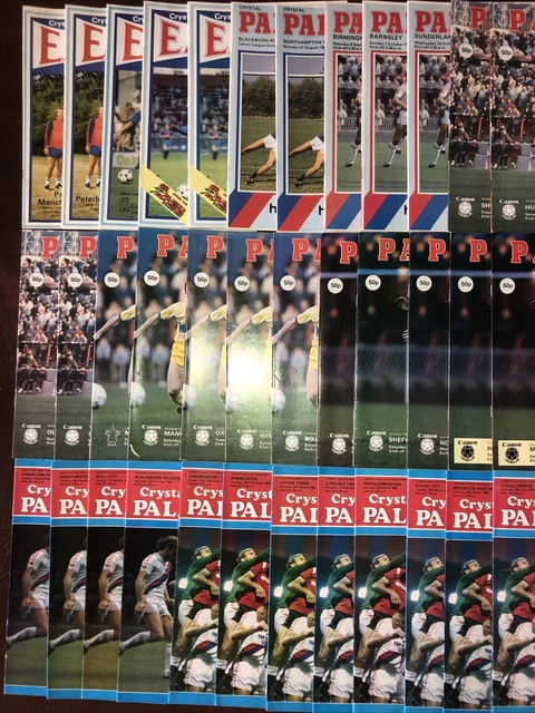 COLLECTION OF CRYSTAL Palace Home Football Programmes £10.80 - PicClick UK