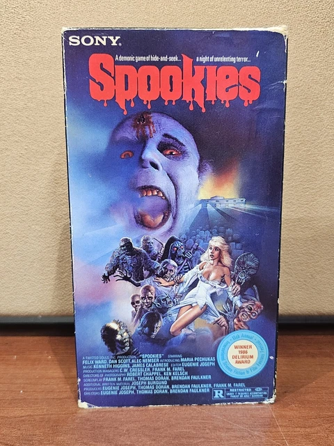 SPOOKIES VHS RARE Horror Sony Cult Classic Slasher Gore 1986 1985 1988 ...