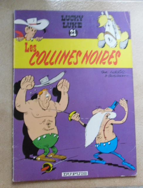 LUCKY LUKE N° 21 LES COLLINES NOIRES BD BROCHE MORRIS DUPUIS en 1981 ...
