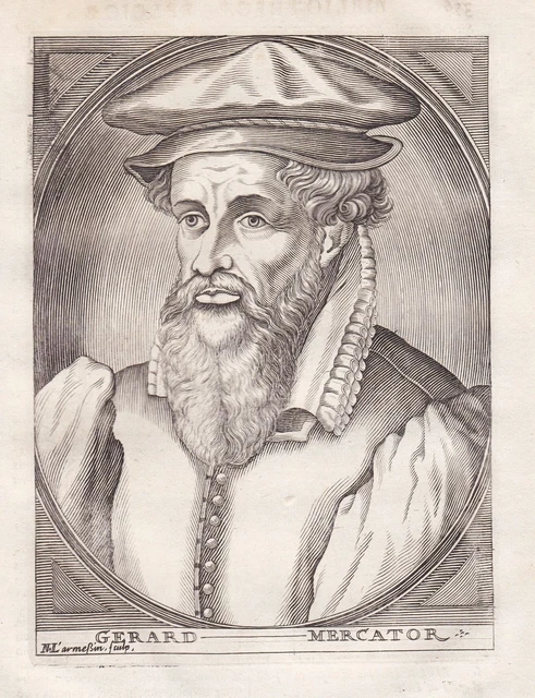 GERARDUS MERCATOR GEOGRAPHER cosmographer cartographer Atlas map ...