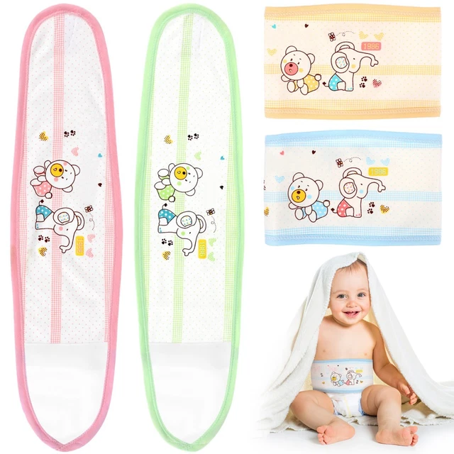 4 PCS INFANTS Umbilical Belts Cotton Umbilical Cords Abdominal Binders ...