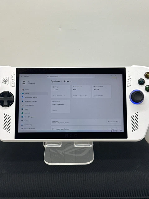 ASUS ROG XBOX Ally 7" 120hz AMD Ryzen Z2 A 16GB RAM 6400 DDR5 MT/S ...