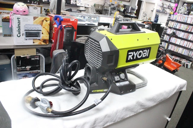 RYOBI PCL801B ONE+ Cordless Hybrid Forced Air Propane Heater TOOL ONLY ...