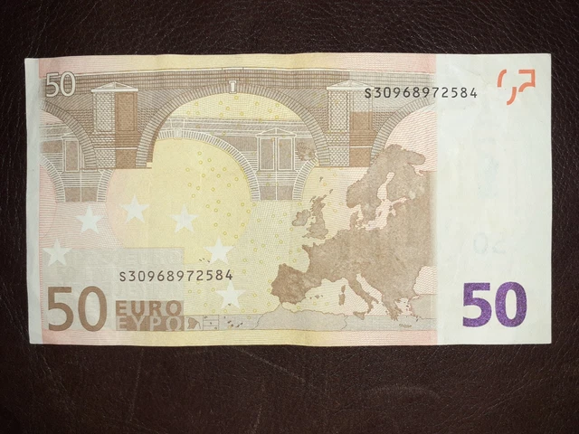 2002 RARE ITALIAN (S series) 50 euro note £57.88 - PicClick UK