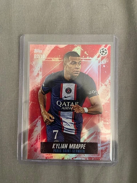 KYLIAN MBAPPE/10 RED Topps Jude Bellingham Set curato 2022 UCL EUR 58 ...