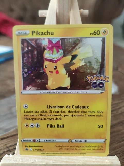 CARTE POKÉMON PIKACHU Holographique SWSH234 - Pokémon Go - Promo EUR 0,75 - PicClick FR
