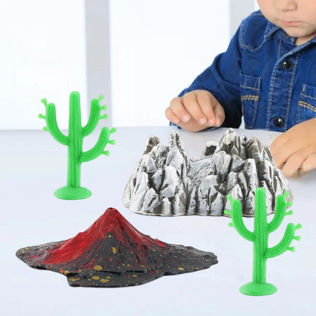 MINI VOLCANIC ERUPTION Model Vivid Playset Home Office Decor for Boys ...