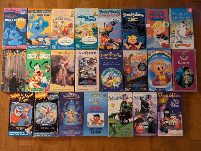 LOT OF ANIMATED Cartoon VHS Movies - Various Assorted Classics Rare ...