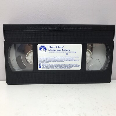 NICK JR BLUE’S Clues VHS Video Tape Play Learn Shapes & Colors ...