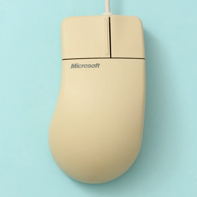 VINTAGE MICROSOFT MOUSE Port Compatible Mechanical Computer Mouse 2.1A ...