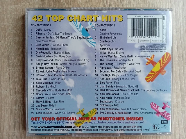 NOW THATS WHAT I CALL MUSIC 69 - inc ADELE, RIHANNA, AMY WINEHOUSE ...