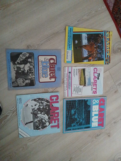 BURNLEY FC FOOTBALL Programmes x 5 from 1970s # 1980s & 1990s £1.34 ...