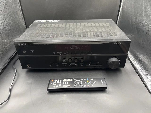 YAMAHA RX-V381 5.1 Black AV Receiver HDMI 3D 4K HDCP 2.2 HDR ARC ...