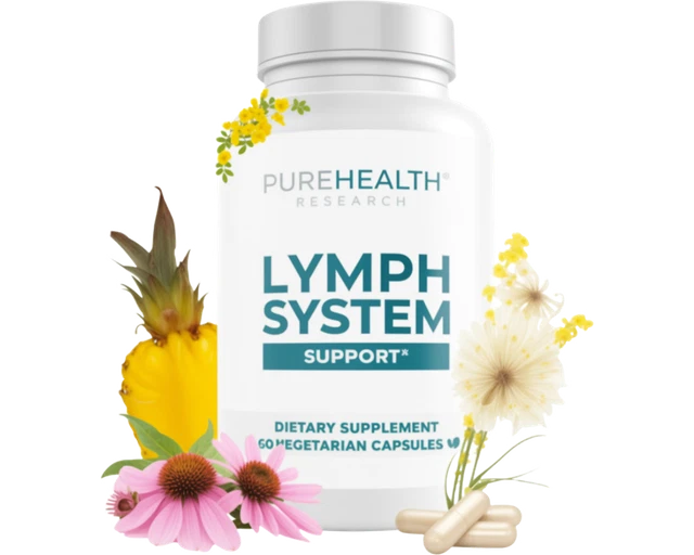 PUREHEALTH LYMPH SYSTEM Support w/ - Lymphatic Drainage Supplement £5. ...