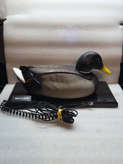 VINTAGE TELEMANIA MALLARD Duck Quacker Telephone Corded Phone. Clean ...