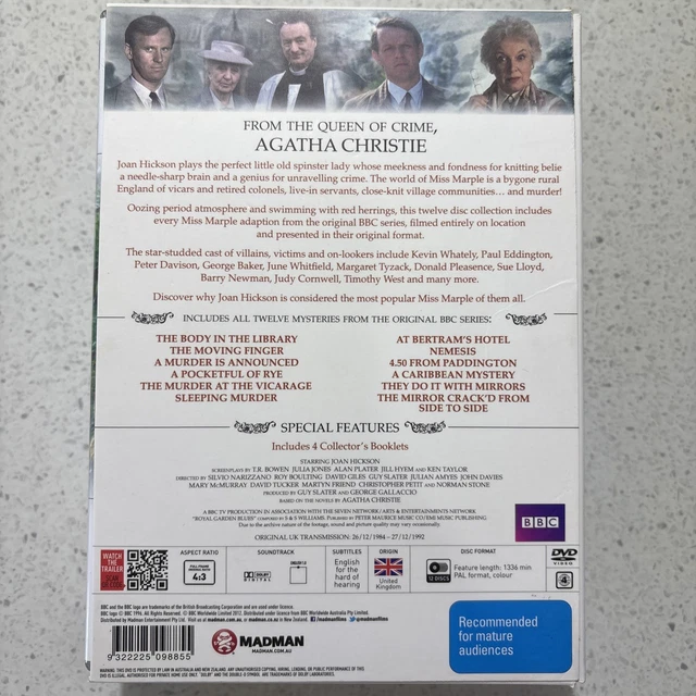 AGATHA CHRISTIE'S MISS Marple-The Complete Collection (DVD, 1984) As New BBC TV $59.00 - PicClick AU