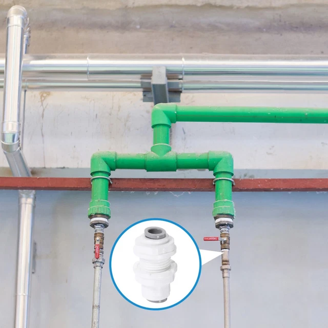 12 PCS PLASTIC Fitting Adapter 1/4 Inch Quick Connect for Water Pipe ...