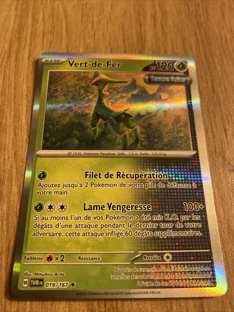 CARTE POKÉMON VERT-DE-FER 019/167 HOLO EV6 TWM Mascarade Crépusculaire ...