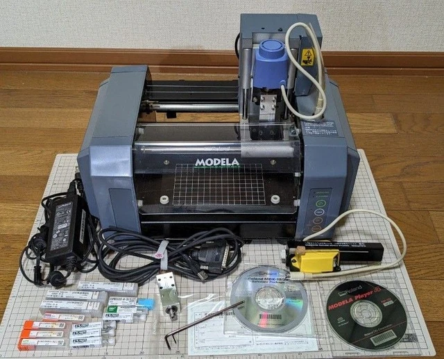 ROLAND MODELA MDX-15 Desktop CNC Mill 3D Scanning probe w/accessories ...