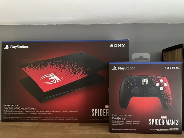 SPIDER-MAN 2 PS5 DISC Console Cover Plates And Controller Bundle £250. ...