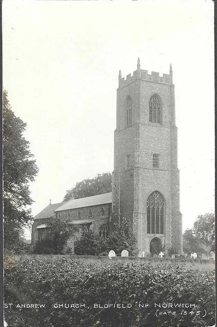 BLOFIELD(NORFOLK) : ST Andrew Church Blofield nr Norwich RP-WOODS $13. ...