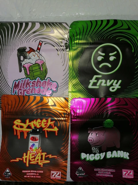 REDUCED TO CLEAR 100 Mylar bags seven leaves LA various designs ...