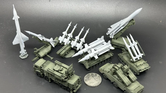 1:144 3DCOLOURING FINISHED Historical model SAM anti-aircraft missile ...