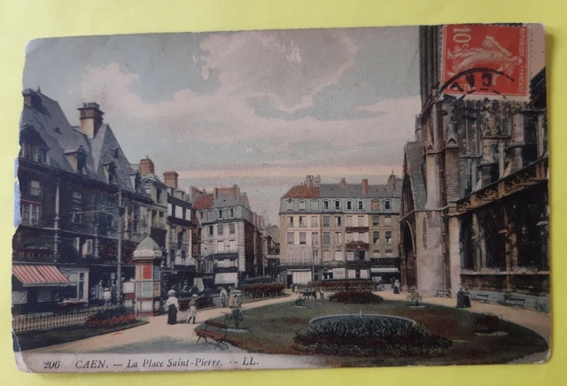 OLD 1911 MAP of Caen - Place St Pierre - No. 206 - Art Nouveau £7.06 ...