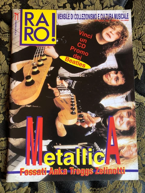 RARO! 71 MAGAZINE about discography ps METALLICA Fossati ANKA TROGGS ...