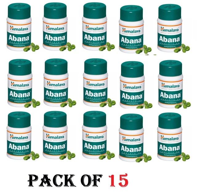 ABANA HIMALAYA 15 x 60 Tabs For Cholesterol & Heart | 900 Tablets | Exp ...